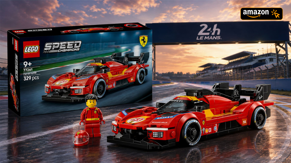 Lego Ferrari 499P zum Bestpreis: Passend zum Le Mans 24-h-Rennen 2026