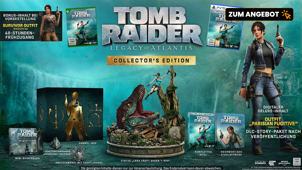 Tomb Raider - Legacy of Atlantis: Jetzt vorbestellbar - Collector's ...