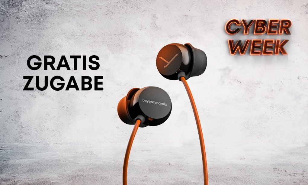 Cyber Week bei beyerdynamic: Gratis-Kopfhörer und bis zu 60% Rabatt!