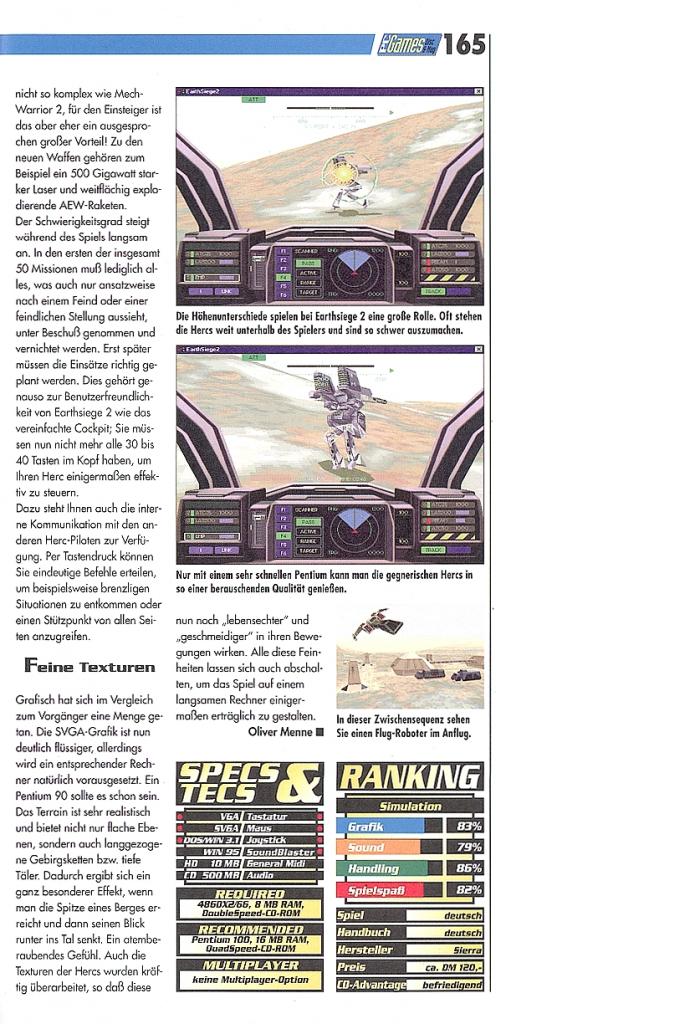Earthsiege 2: Skyforce im Klassik-Test