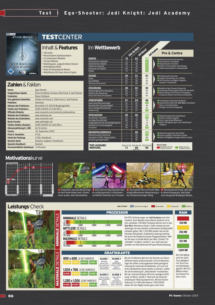 Star Wars: Jedi Knight - Jedi Academy im Klassik-Test