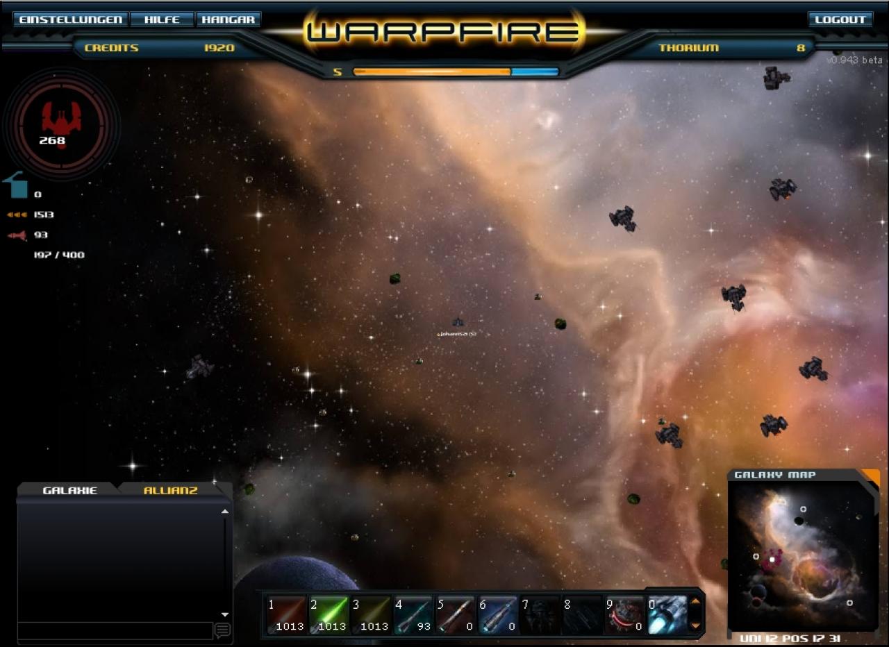 Browserspiel des Tages: Warpfire