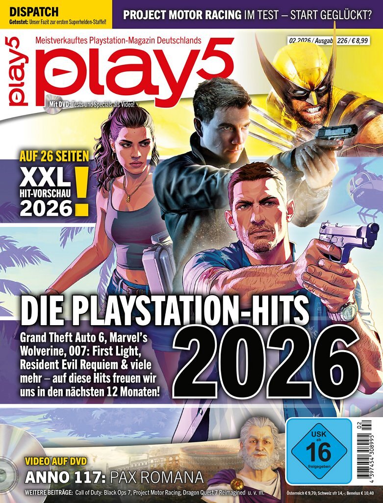 play5 02/26 mit Coverstory zu den Playstation-Hits 2026