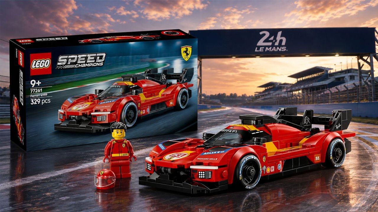Lego Ferrari 499P zum Bestpreis: Passend zum Le Mans 24-h-Rennen 2026
