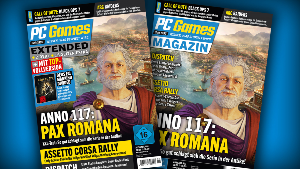 PC Games 01/26: Mit Coverstory zu Anno 117: Pax Romana, Test zu Call of ...