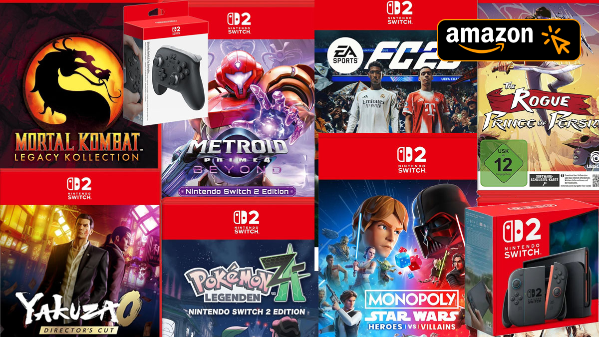 Switch 2: Spiele ab 26 Euro bei Amazon - auch Konsole und Zubehör günstiger